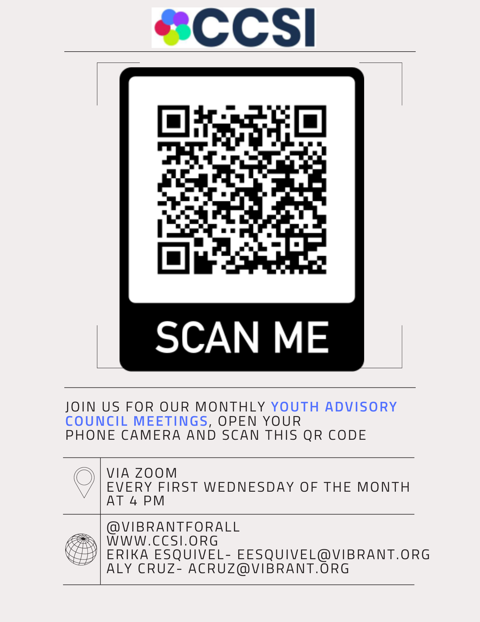 For Youth and Young Adults – Coordinated Children’s Service Initiative